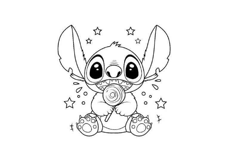 Coloriage Stitch A Imprimer | PDF