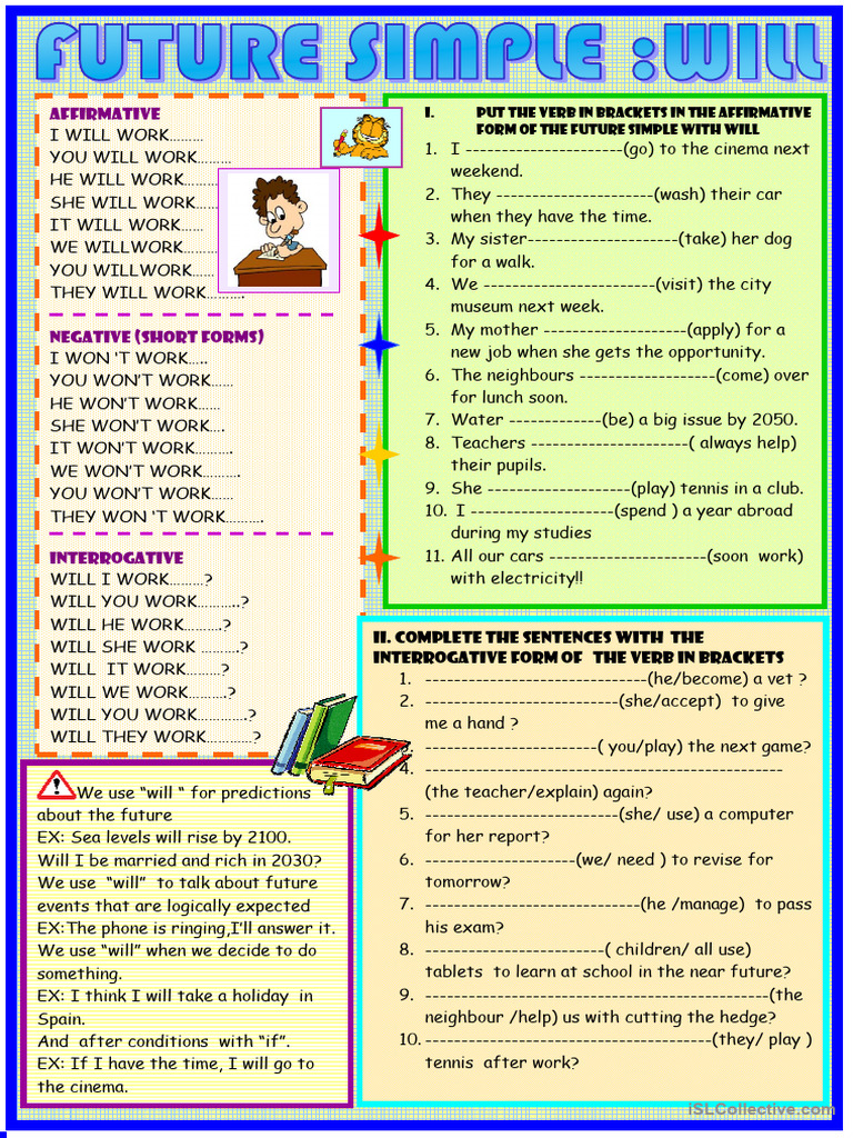 Future Simple - 2 Page Lesson and Practice | PDF