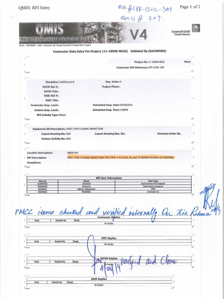 QR#CPP Civil 309 - Qmis#709 | PDF