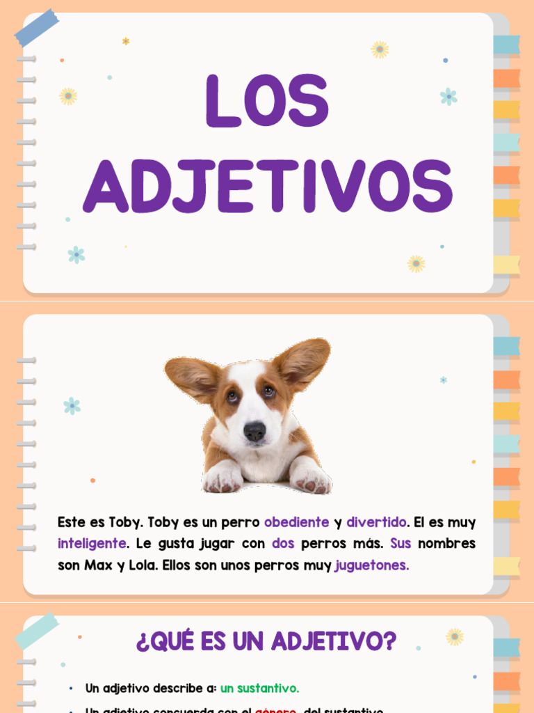 Guía Completa de Adjetivos en Español | PDF | Adjetivo | Sintaxis