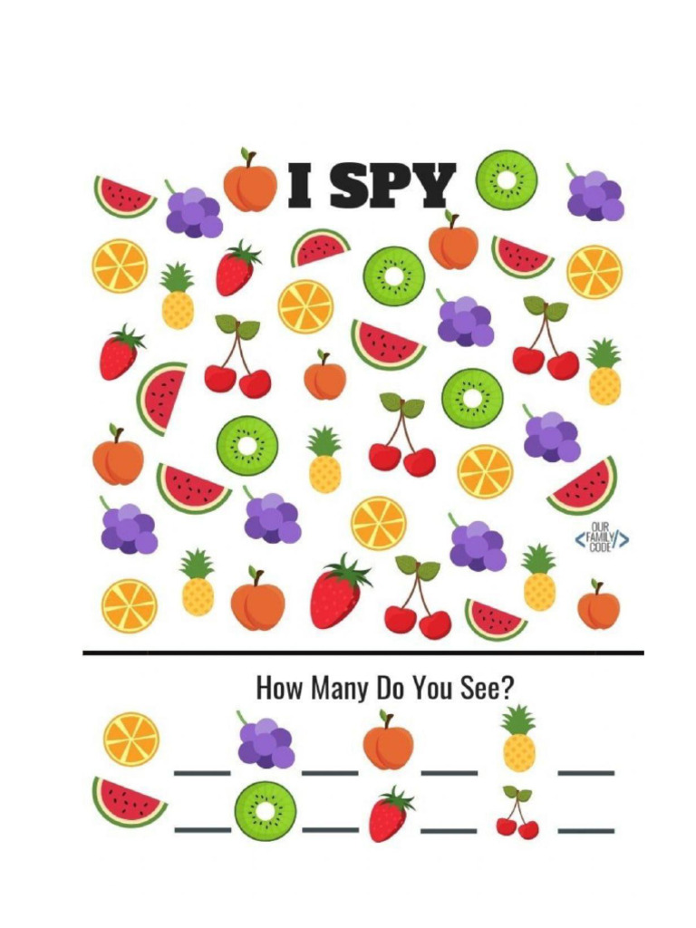 I spy - fruits | PDF