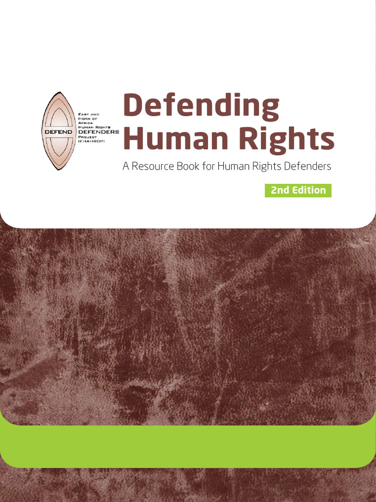 Defending Human Rights A Resource Book For Human Rights Defenders ...