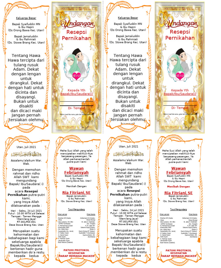 undangan WAWAN | PDF