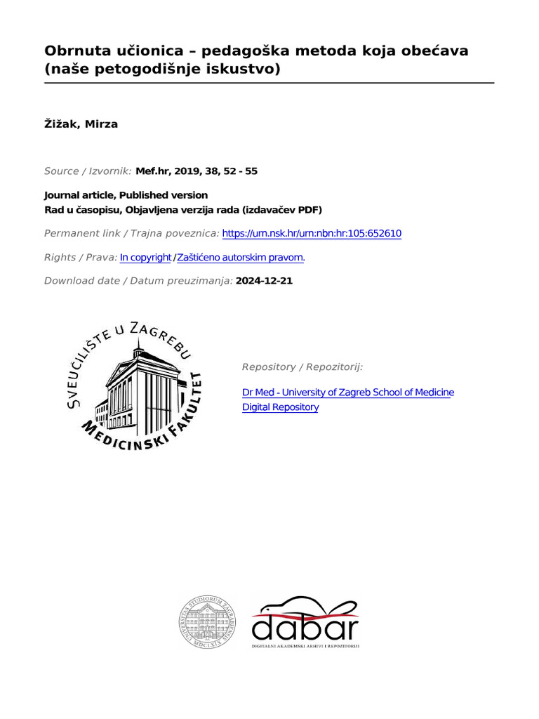 Zizak 2019 Obrnuta - Ucionica - Pedagoska - Metoda Mef - 6728 ...