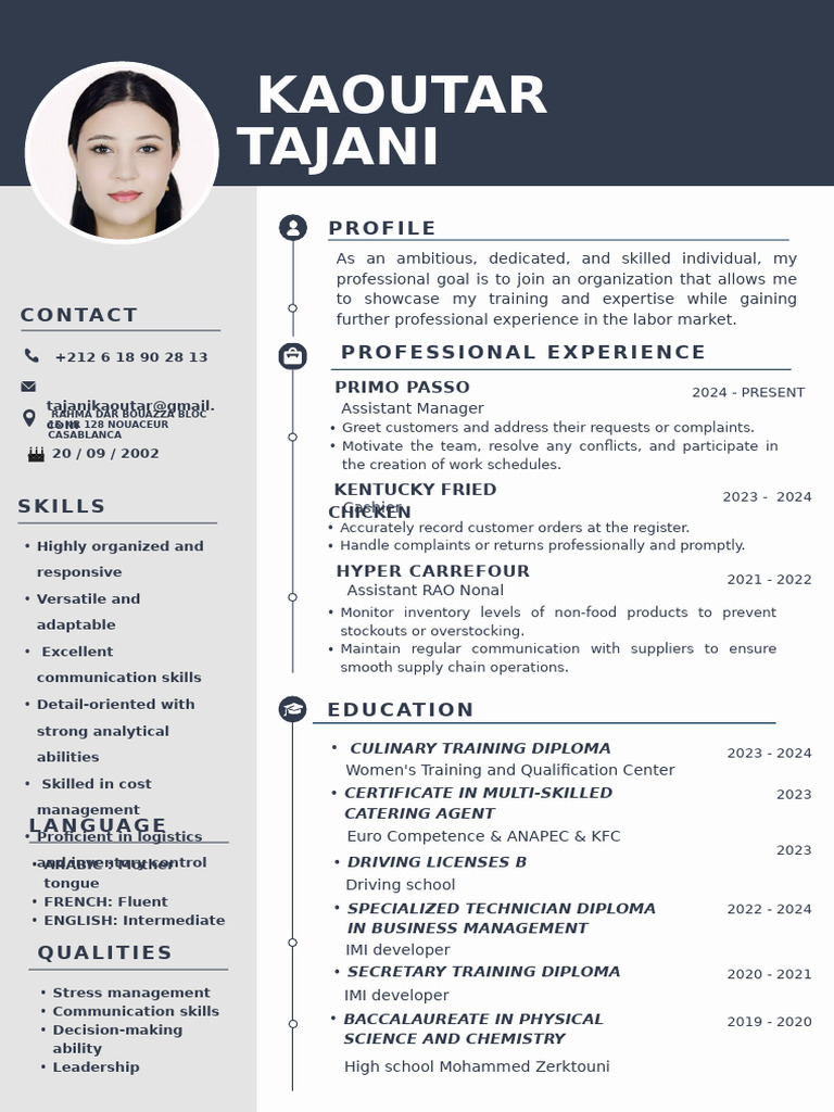TAJANI's English CV | PDF | Business Economics | Business
