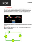 PC 6eme - L1 - Le Circuit Electrique | PDF | Courant électrique | Réseau électrique