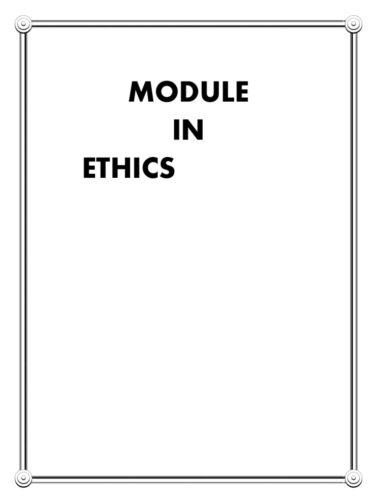Ethics_Modules_1_5_completed.pdf | PDF | Communication | Ten Commandments