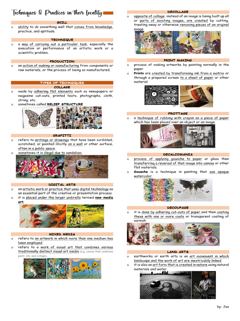 Techniques and Performance Practices in Their Locality | PDF ...