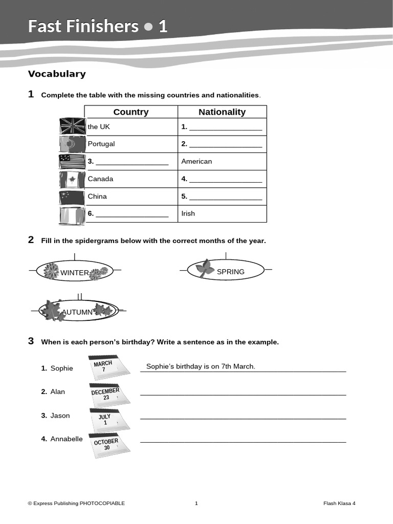 1 Flash4 Fast Finishers 1 | PDF | Grammar | Human Communication