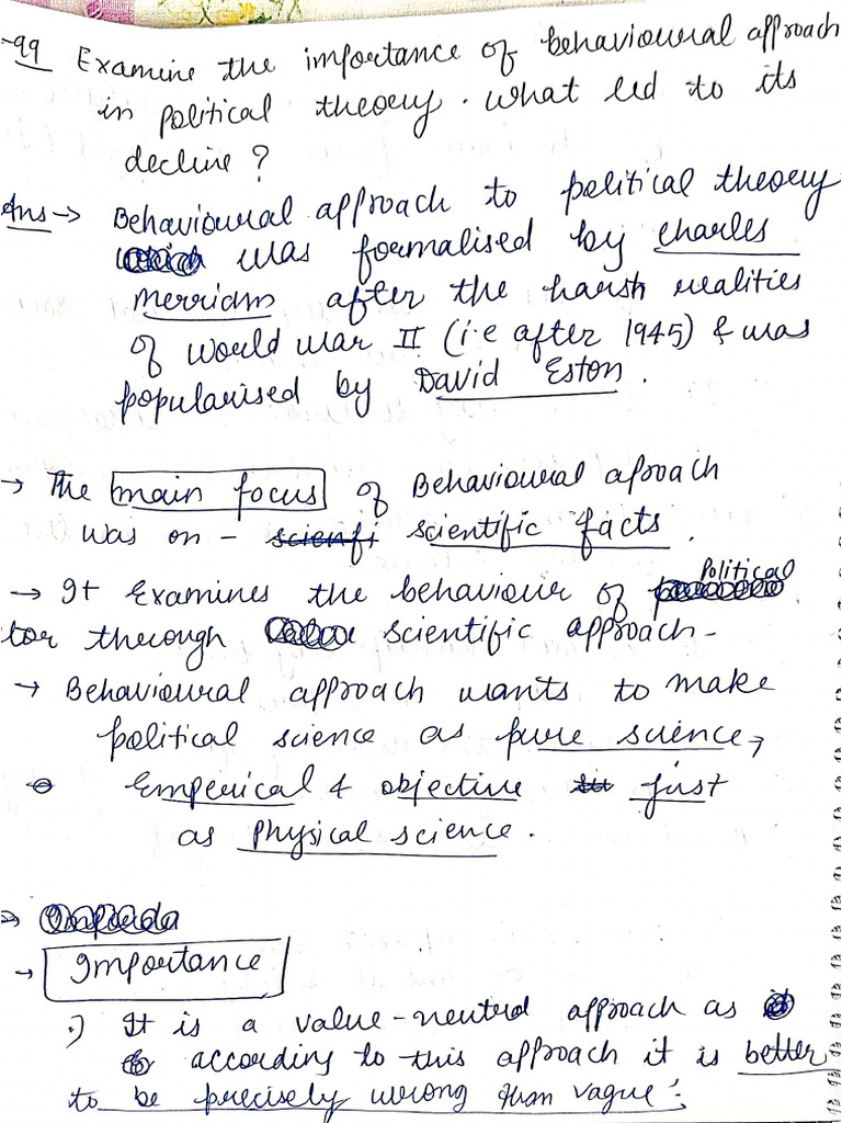 Behaviouralism | PDF