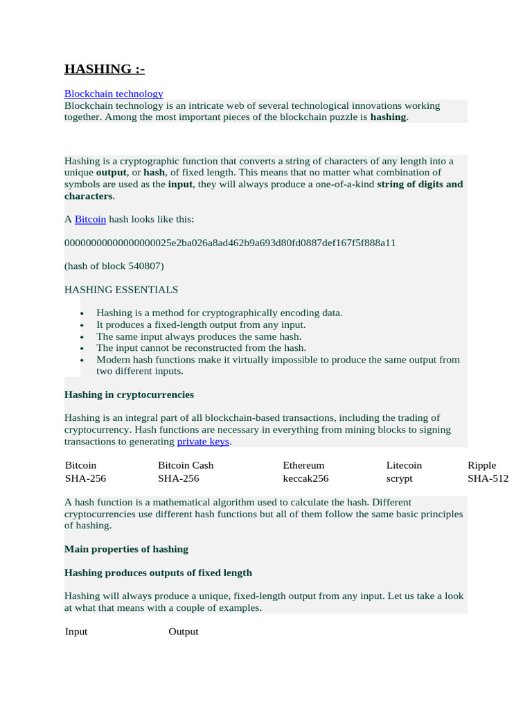 Blockchain Technology - Unit-2 | PDF | Public Key Cryptography | Key (Cryptography)