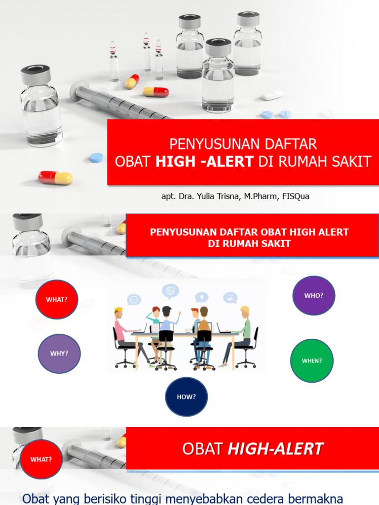 Daftar Obat High-Alert RS | PDF
