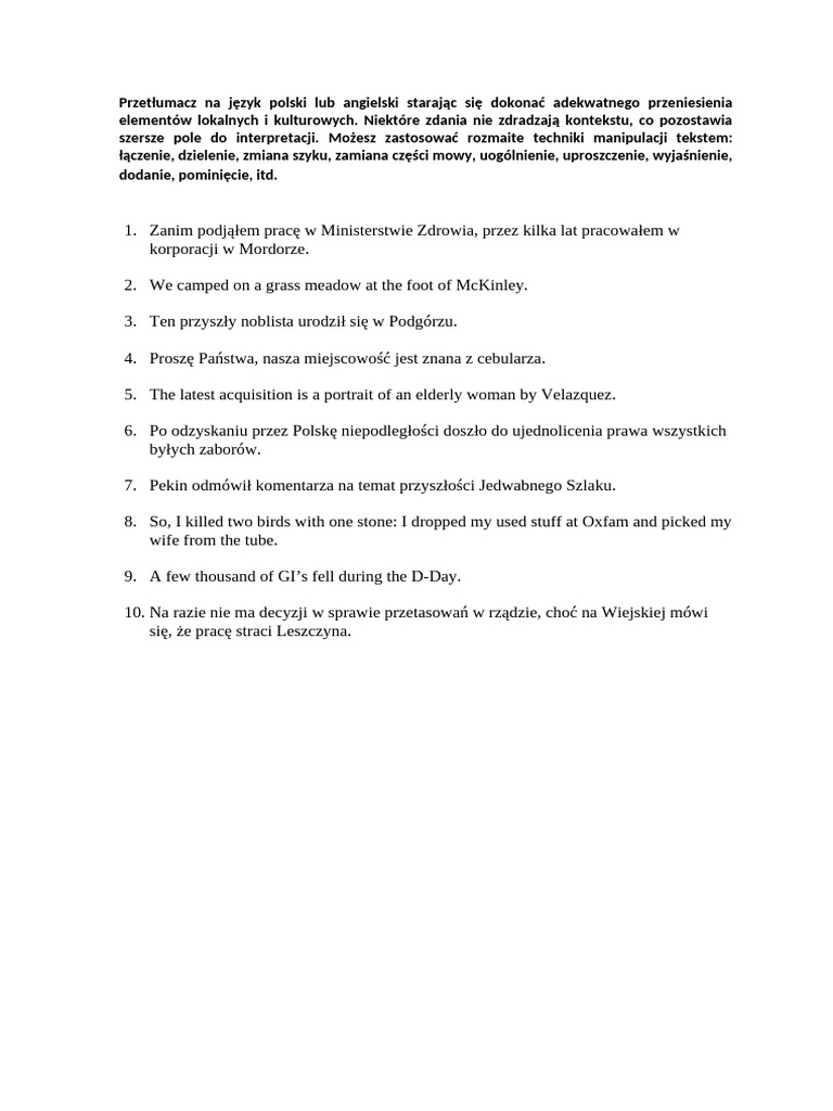 EXERCISES IN Konsek - Text Manipulation | PDF