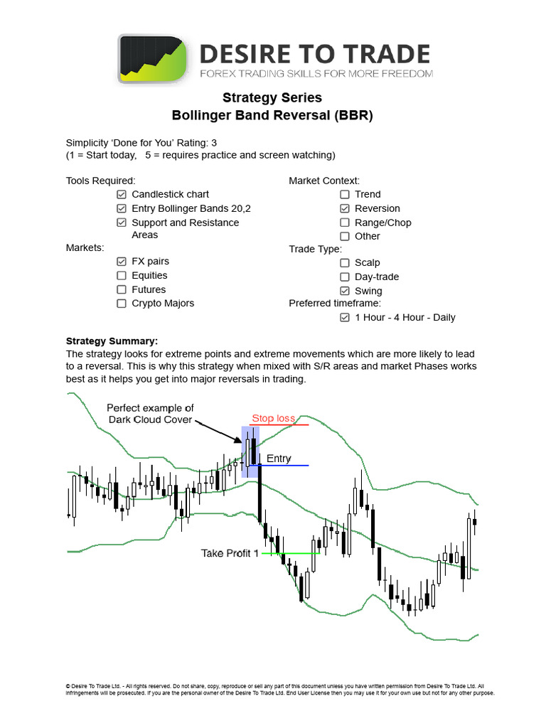 Bollinger Band Reversal Strategy | PDF | Order (Exchange) | Market ...