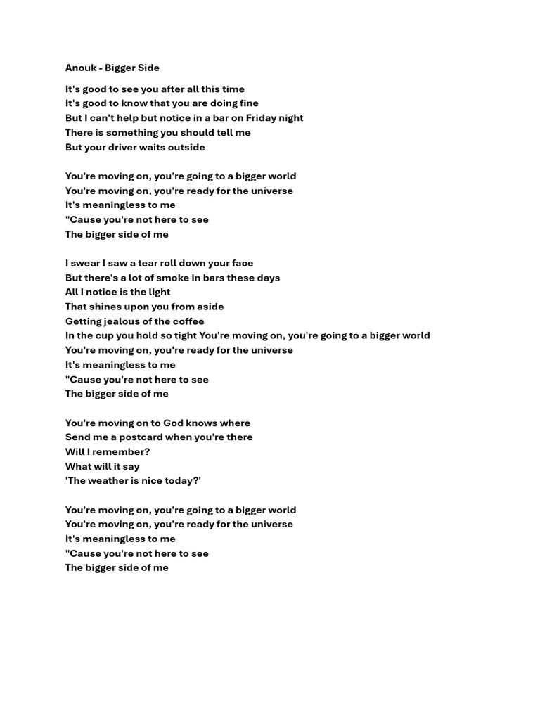 Anouk - Bigger Side | PDF