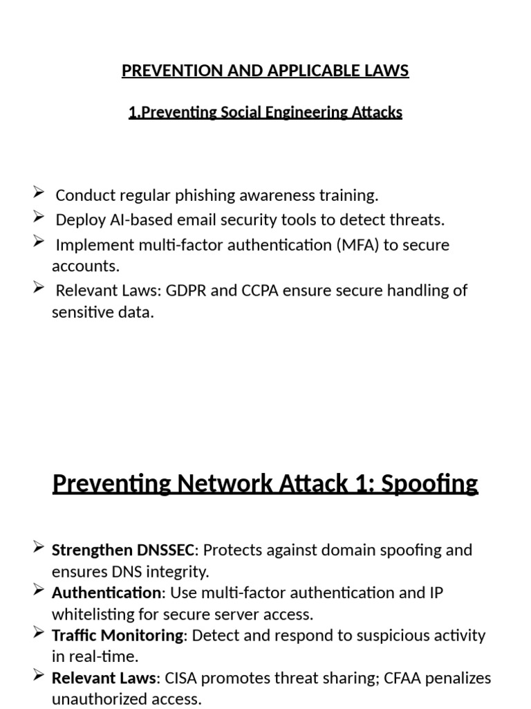 Prevention and Applicable Laws | PDF | Security | Computer Security