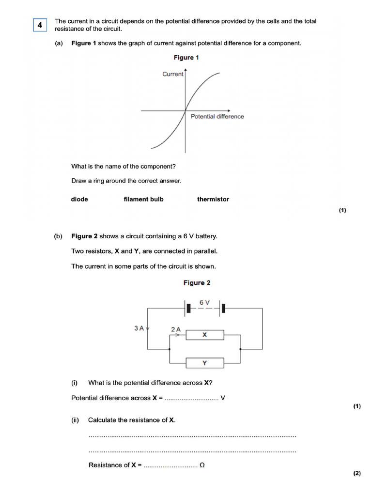 AQA GCSE Physics Series & Parallel Circuits | PDF AQA GCSE Physics Series & Parallel Circuits | PDF