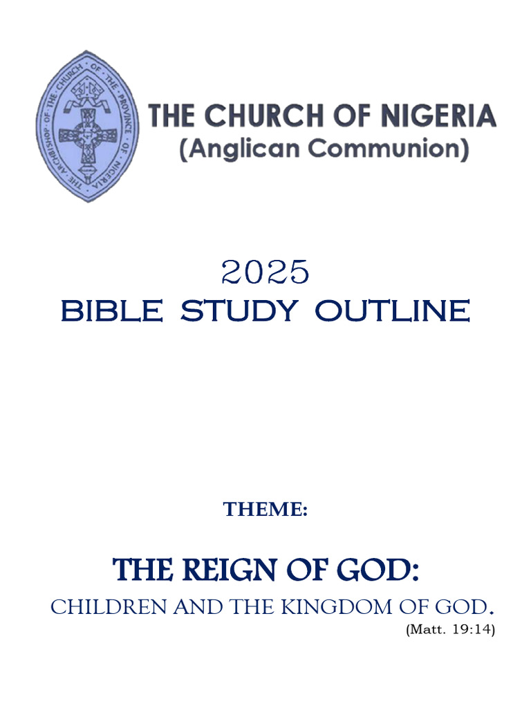 2025 Bible Study Outline | PDF | Jesus | Baptism