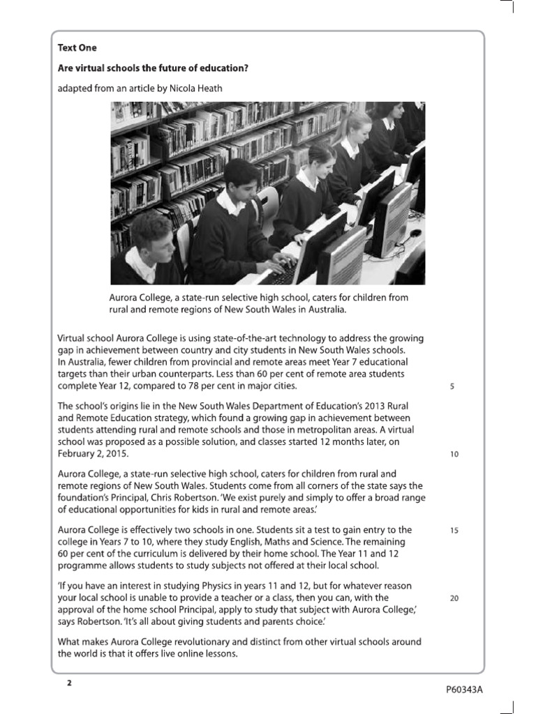 Are Virtual Schools The Future of Education 1 | PDF