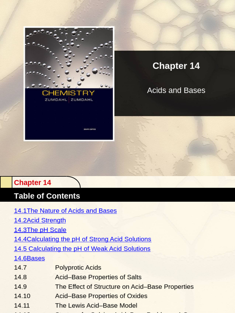 Che 1010 Acids and Bases - 2023 - GRP - GF With DR Kanyanta | PDF | Acid | Analytical Chemistry