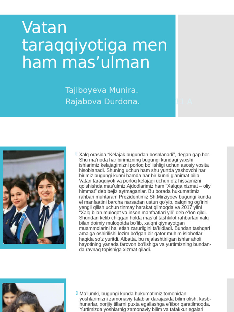 T.munira, R.durdona | PDF