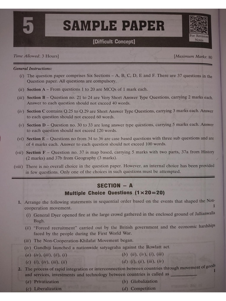S.sci Sample Paper - Vii | PDF