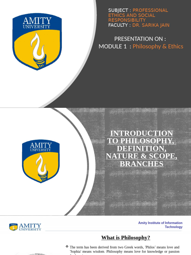 Pe Presentation Module I | PDF | Reason | Metaphysics