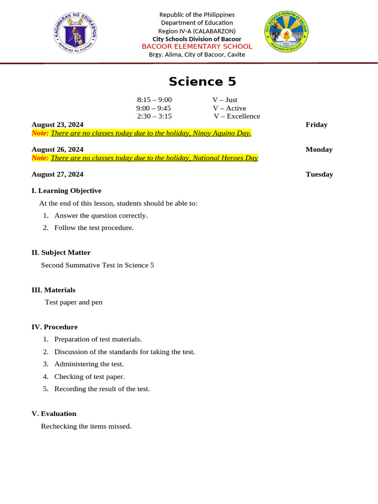 SCIE-Q1-W5 | PDF | Learning | Oxygen
