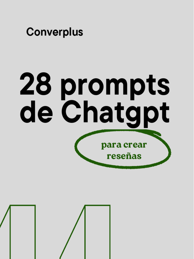 28 Prompts para Reseñas de Converplus | PDF | Economias | Business