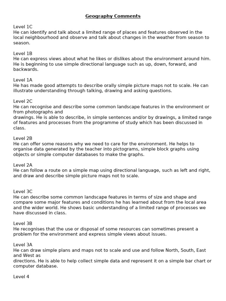 Geography Skills Progression Guide | PDF