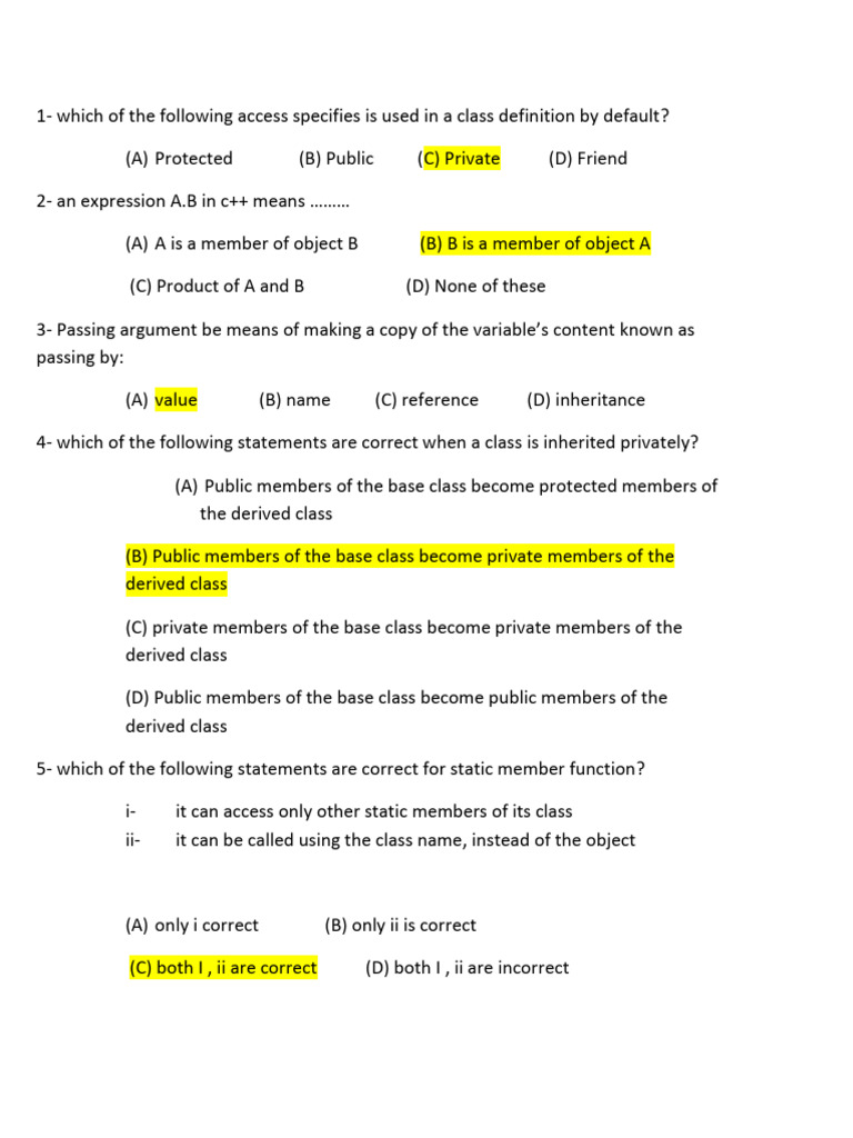 Oop | PDF | Class (Computer Programming) | Inheritance (Object Oriented ... Oop | PDF | Class (Computer Programming) | Inheritance (Object Oriented ...