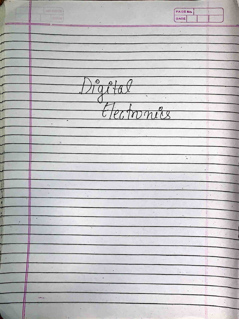 Digital Electronics Notes (B.Tech) | PDF