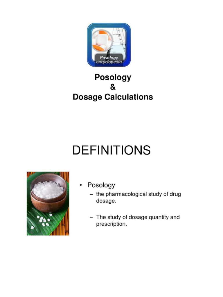 Posology | PDF