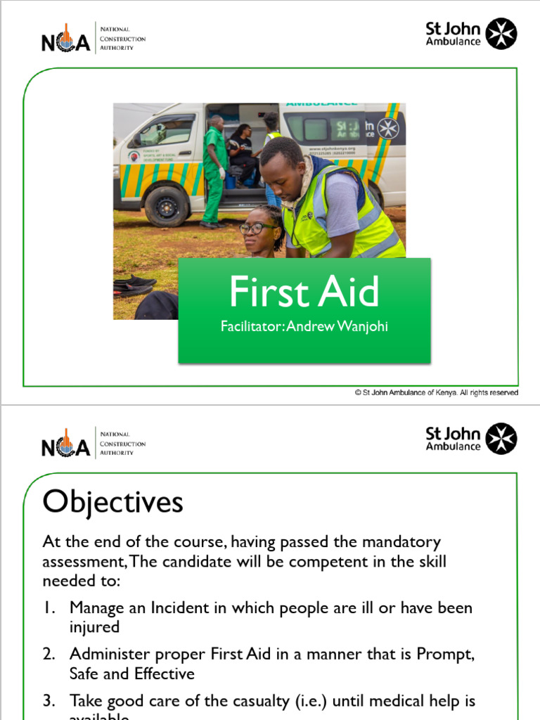 First Aid Training Slides | PDF | Cardiopulmonary Resuscitation ...