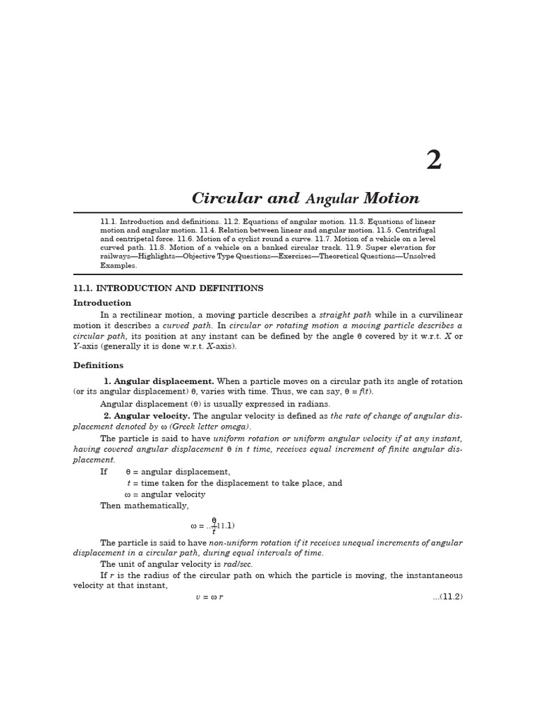 Linear and Angular Motion-1-7 | PDF | Acceleration | Force