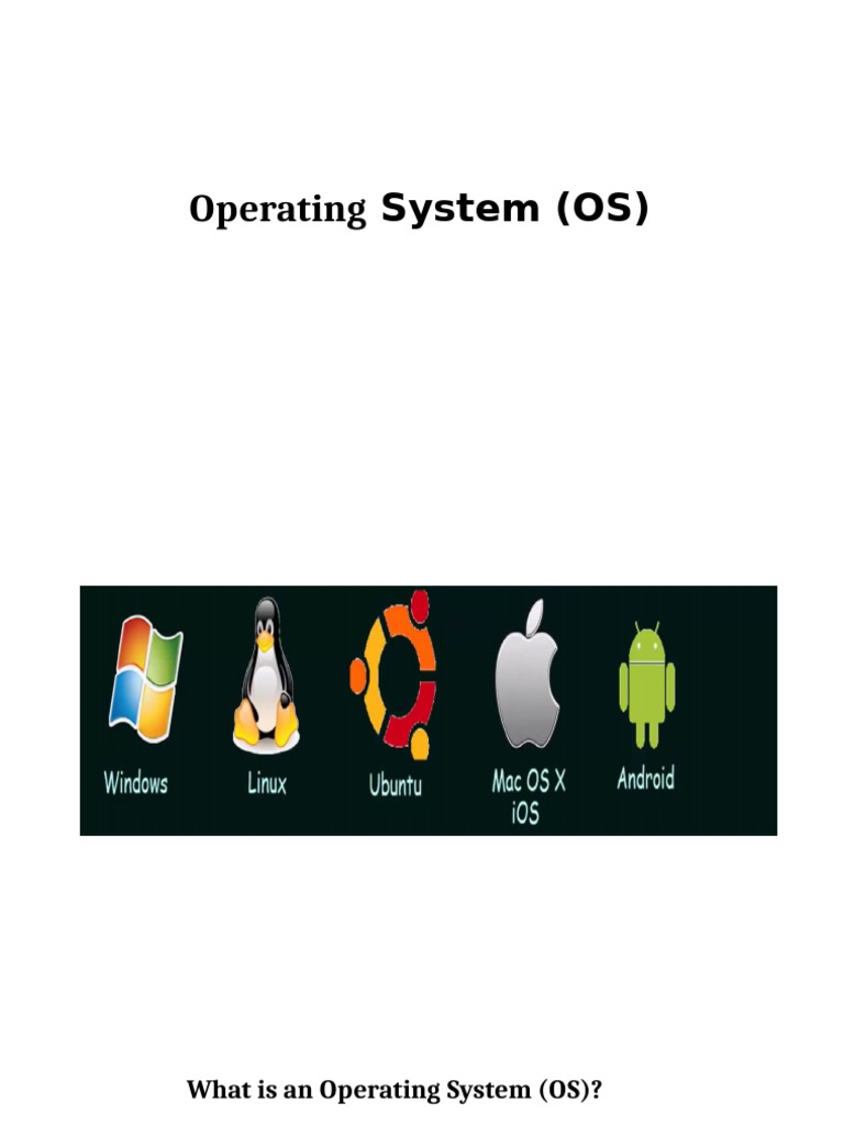 Introduction to OS | PDF | Operating System | Process (Computing) Introduction to OS | PDF | Operating System | Process (Computing)