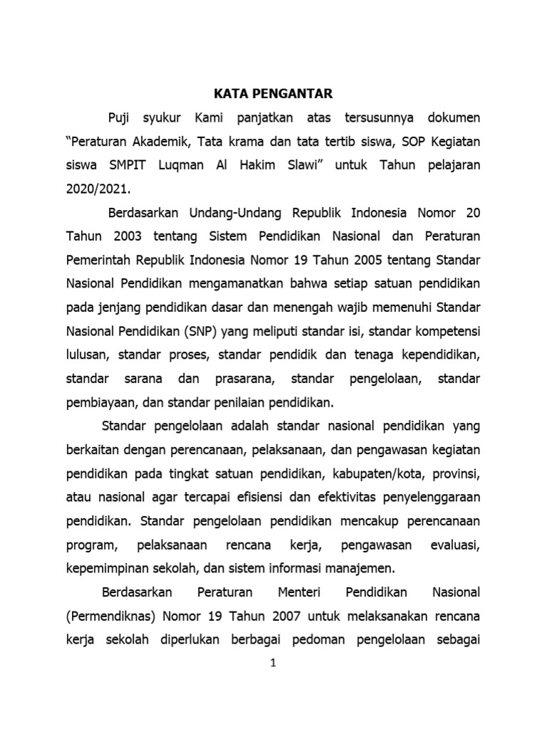 Peraturan Akademik Smpit 20182019 Edit | PDF