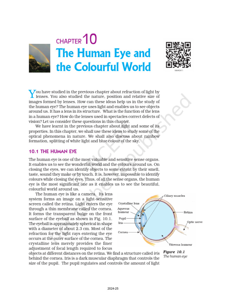 CHAP 10.pmd | PDF | Eye | Human Eye