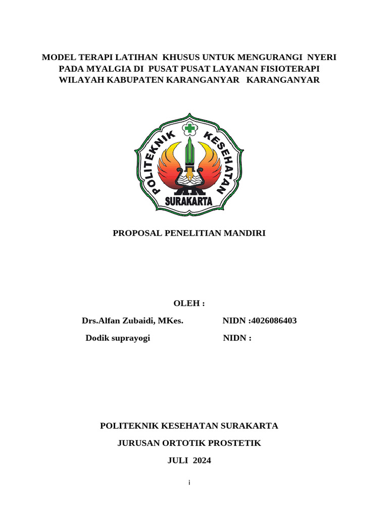 Proposal Penelitian 2024-2 | PDF