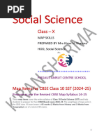 Complete Map Work SST Class 10 | PDF | Gujarat | Punjab