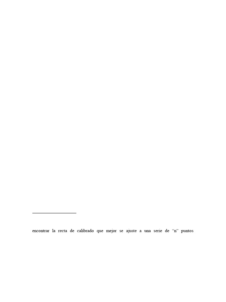 Recta de Calibrado y Regresión Lineal | PDF | Regresión lineal ...