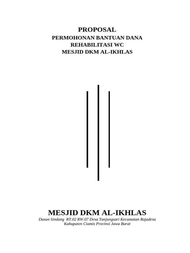 Proposal Pembangunan WC | PDF