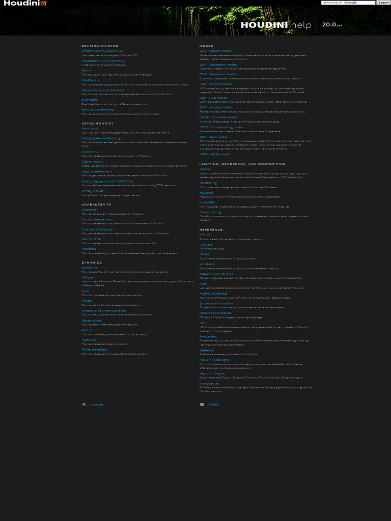 Houdini 20.0 | PDF | Rendering (Computer Graphics) | Computing