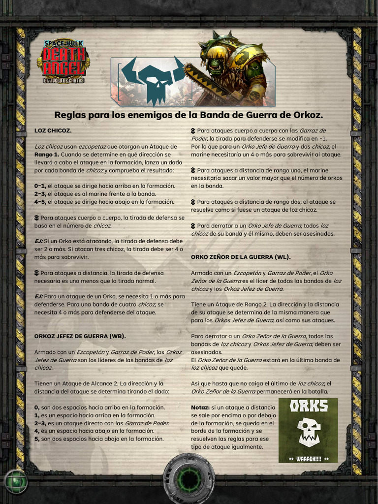 Reglas Orkoz | PDF | Guerra | Militar