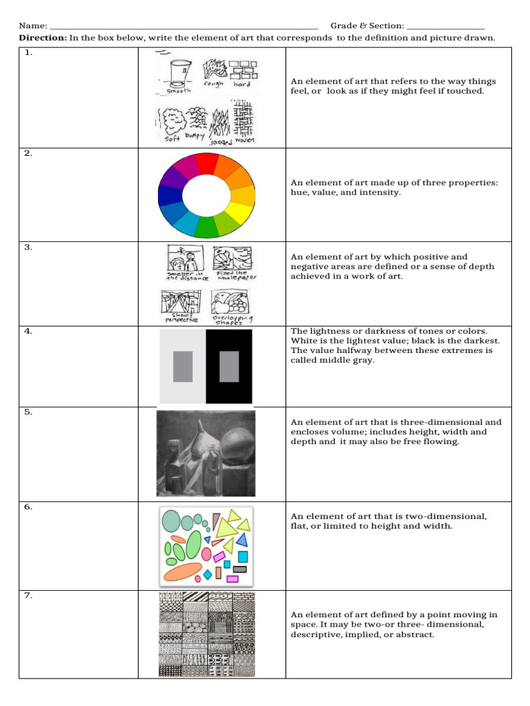 Arts 6 Q3 Activity | PDF