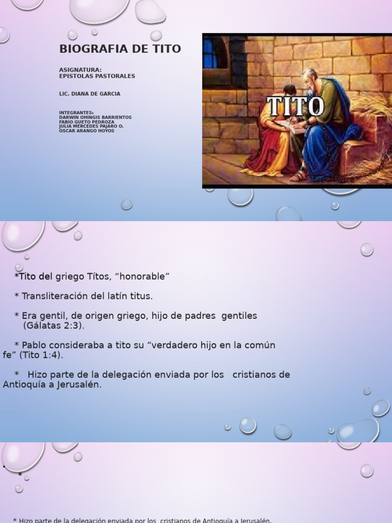 Biografia de Tito | PDF