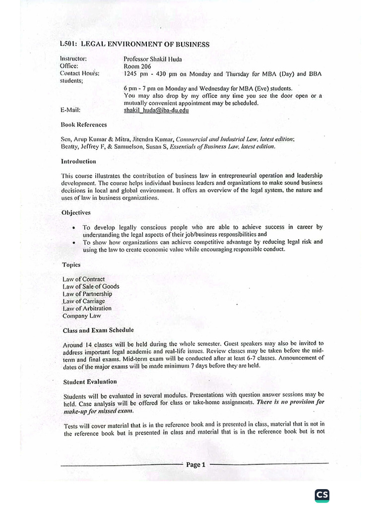 Law Acc Outline | PDF