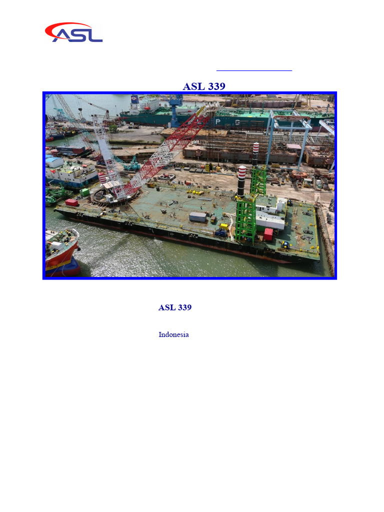 ASL 339 Ship Particular | PDF