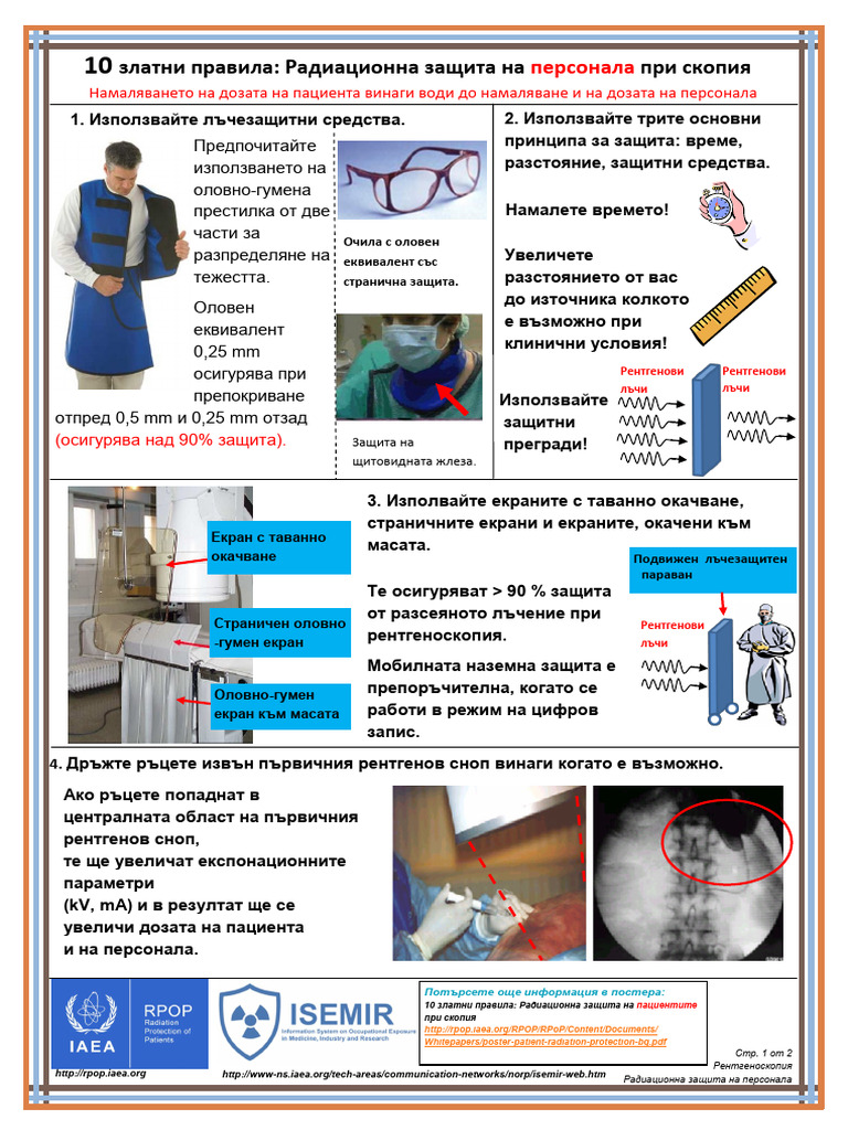 Poster Staff Radiation Protection BG | PDF