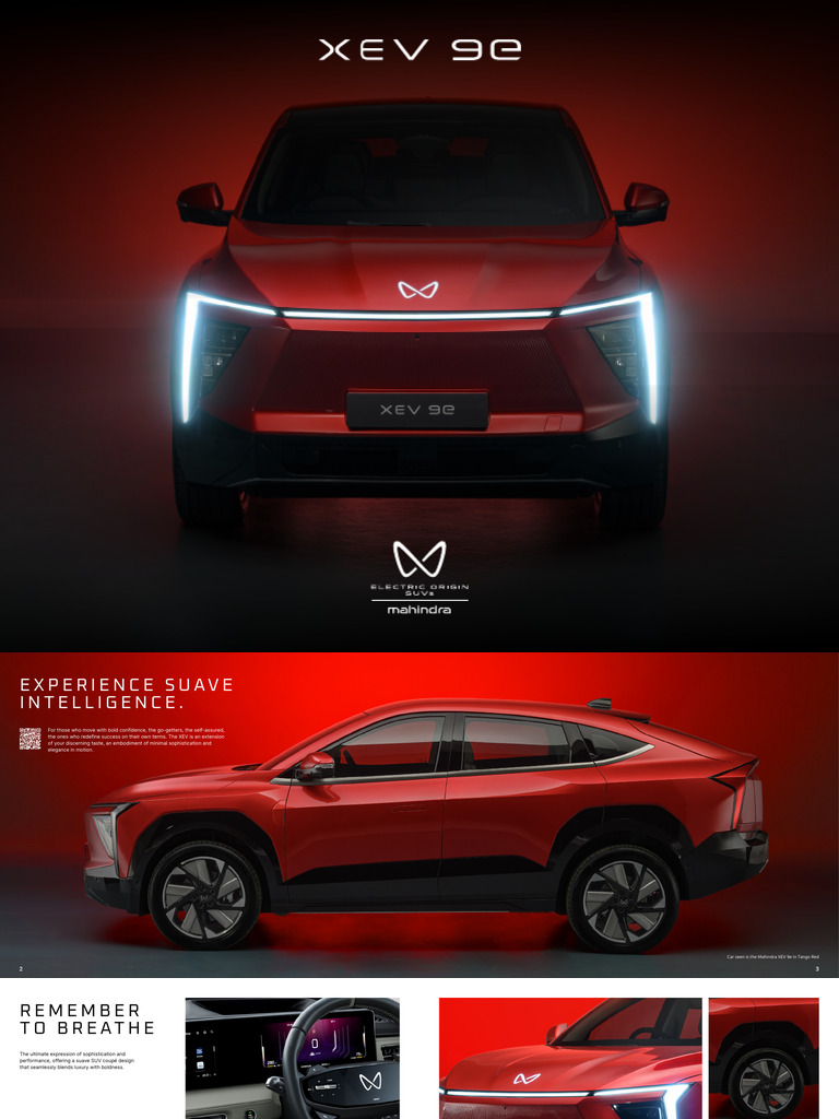 Mahindra XEV 9e: Luxury for Go-Getters | PDF | Battery Charger | Airbag